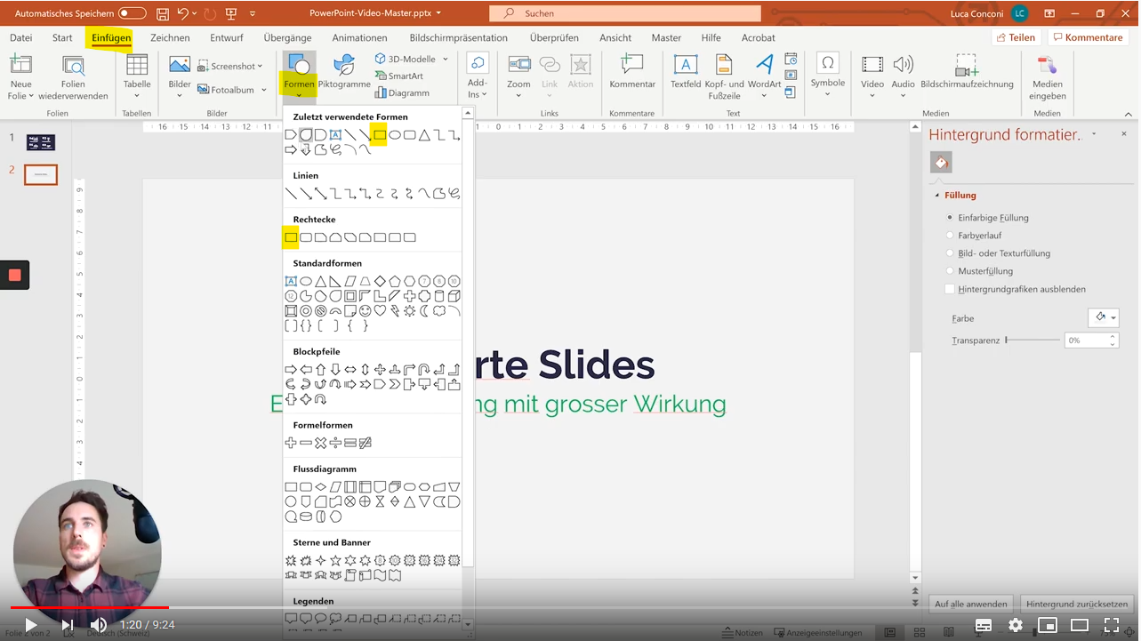 Video Tutorial: Animierte Register-Karten mit PowerPoint erstellen