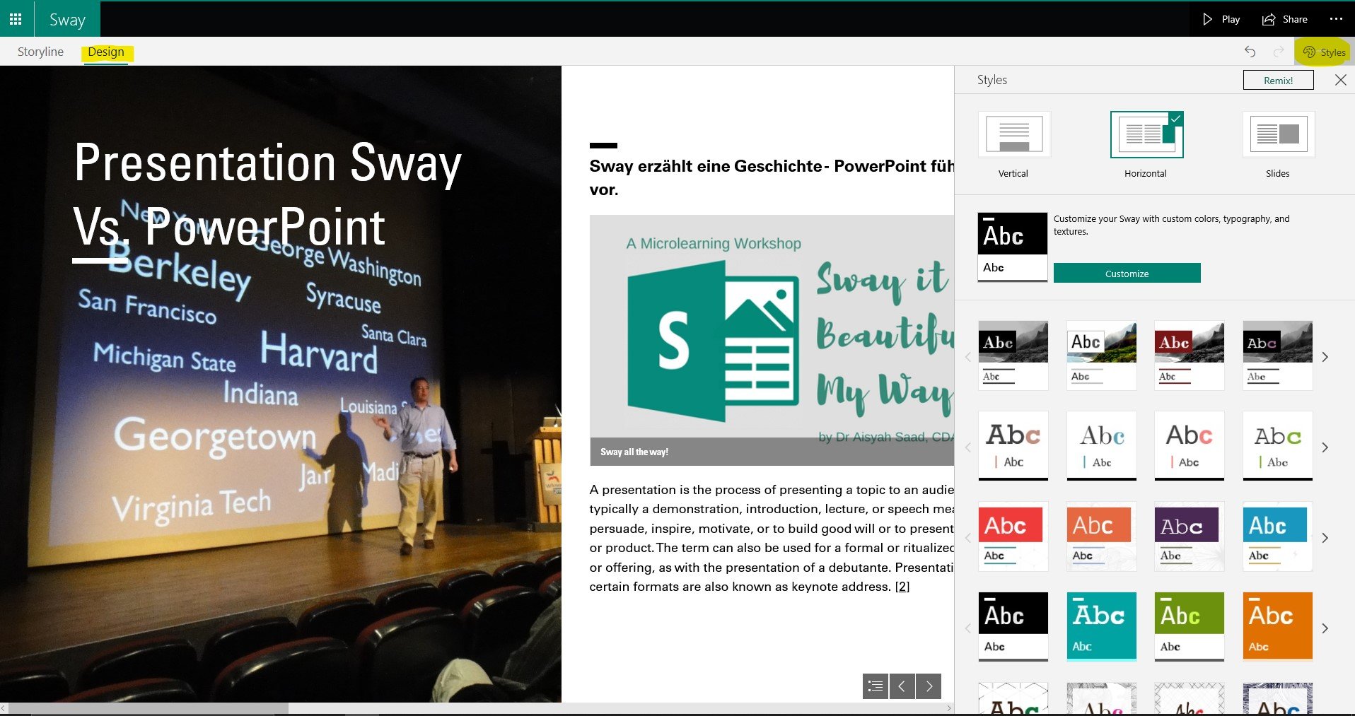 Microsoft sway app was ist das sinnvoll - misplora