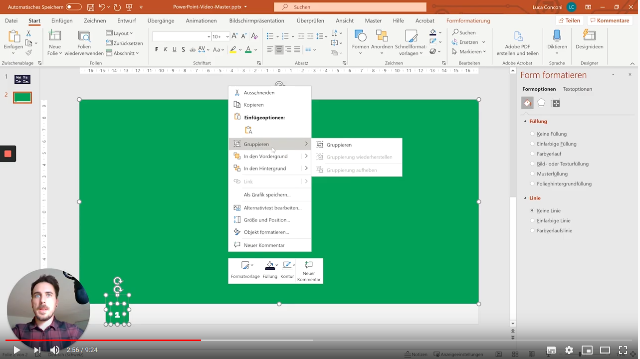 Video Tutorial: Animierte Register-Karten mit PowerPoint erstellen