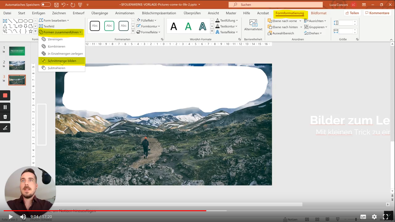 Video Tutorial: Bildanimation in PowerPoint