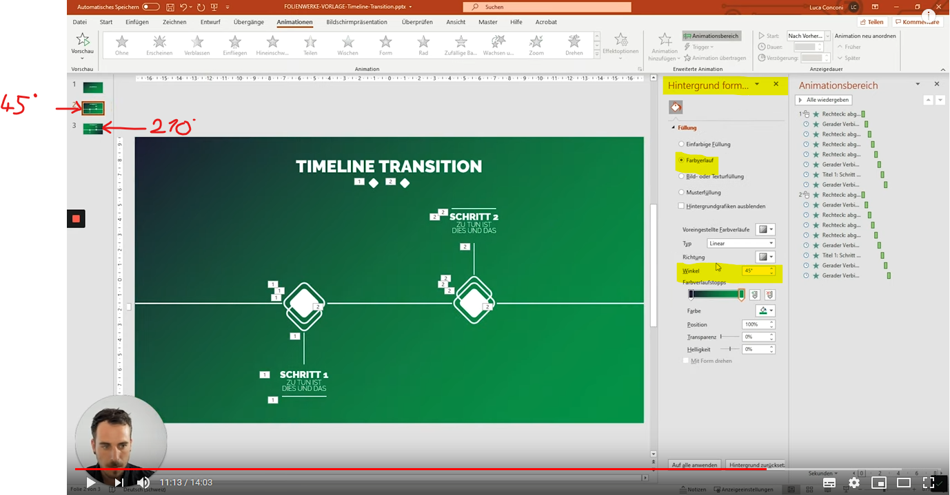 Video tutorial: timeline transition mit powerpoint erstellen ...