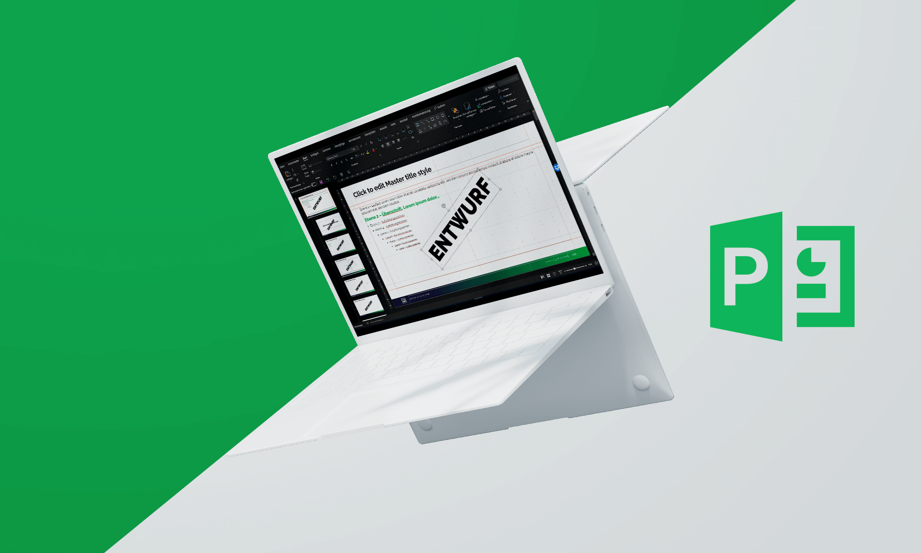 Wasserzeichen in PowerPoint einfügen